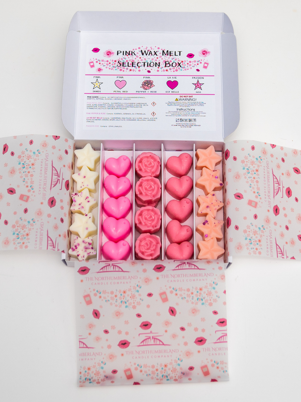 Pink Wax Melt Selection Box – TheNorthumberlandCandleCompany